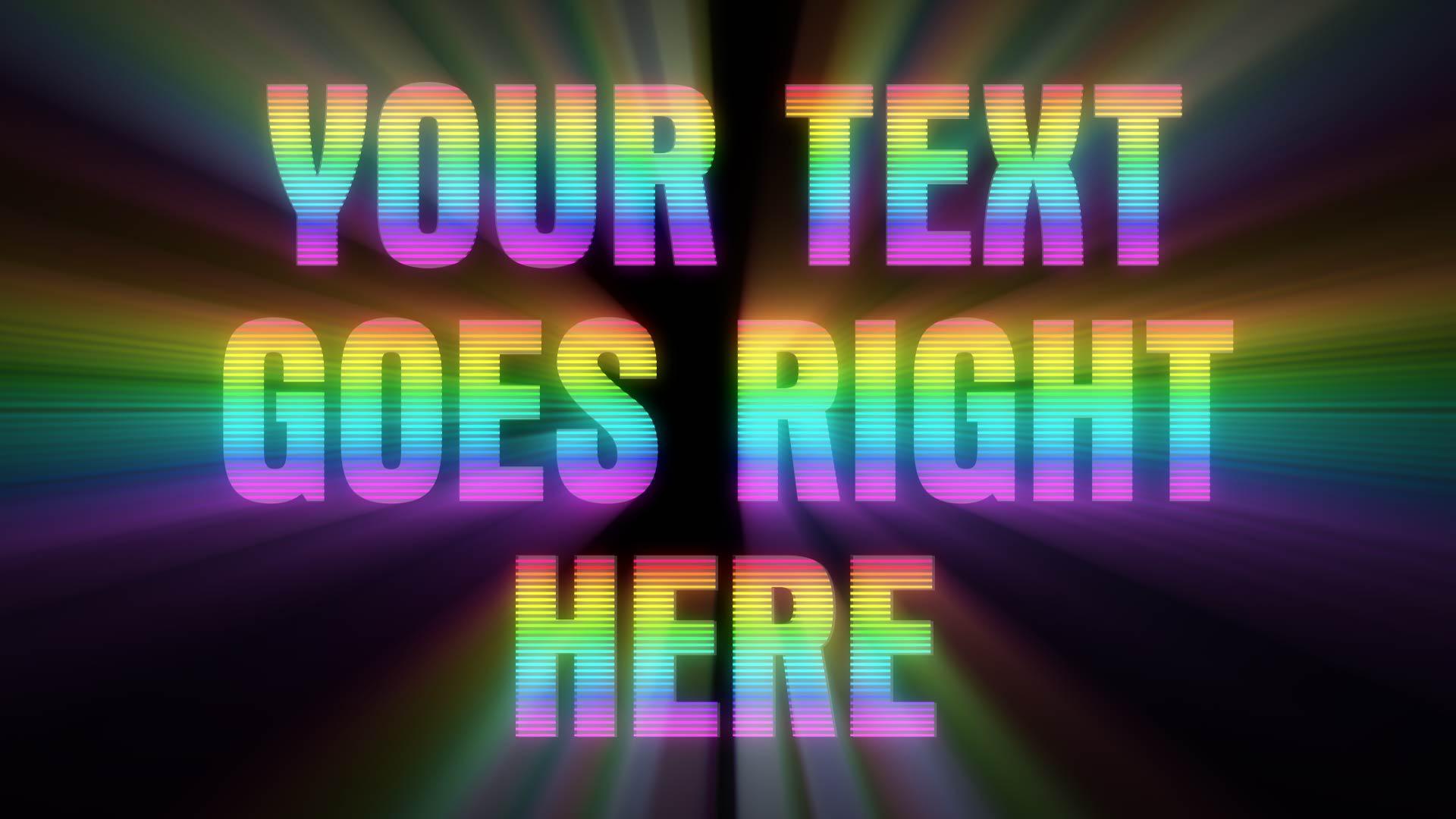 Neon Tube Text | Custom logo animations and video loops for mobile DJs ...