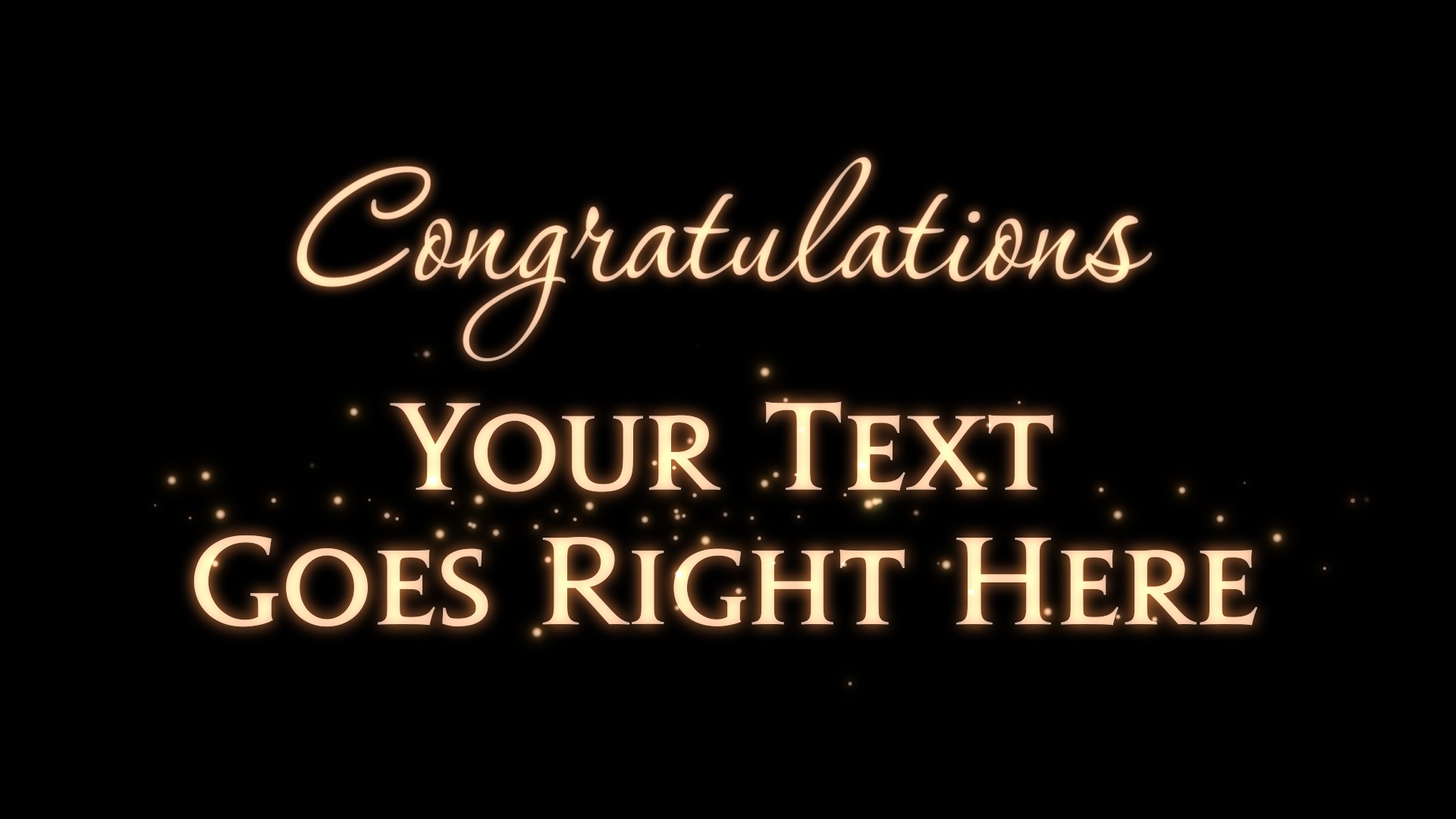 Congratulations Gobo | Custom logo animations and video loops for ...