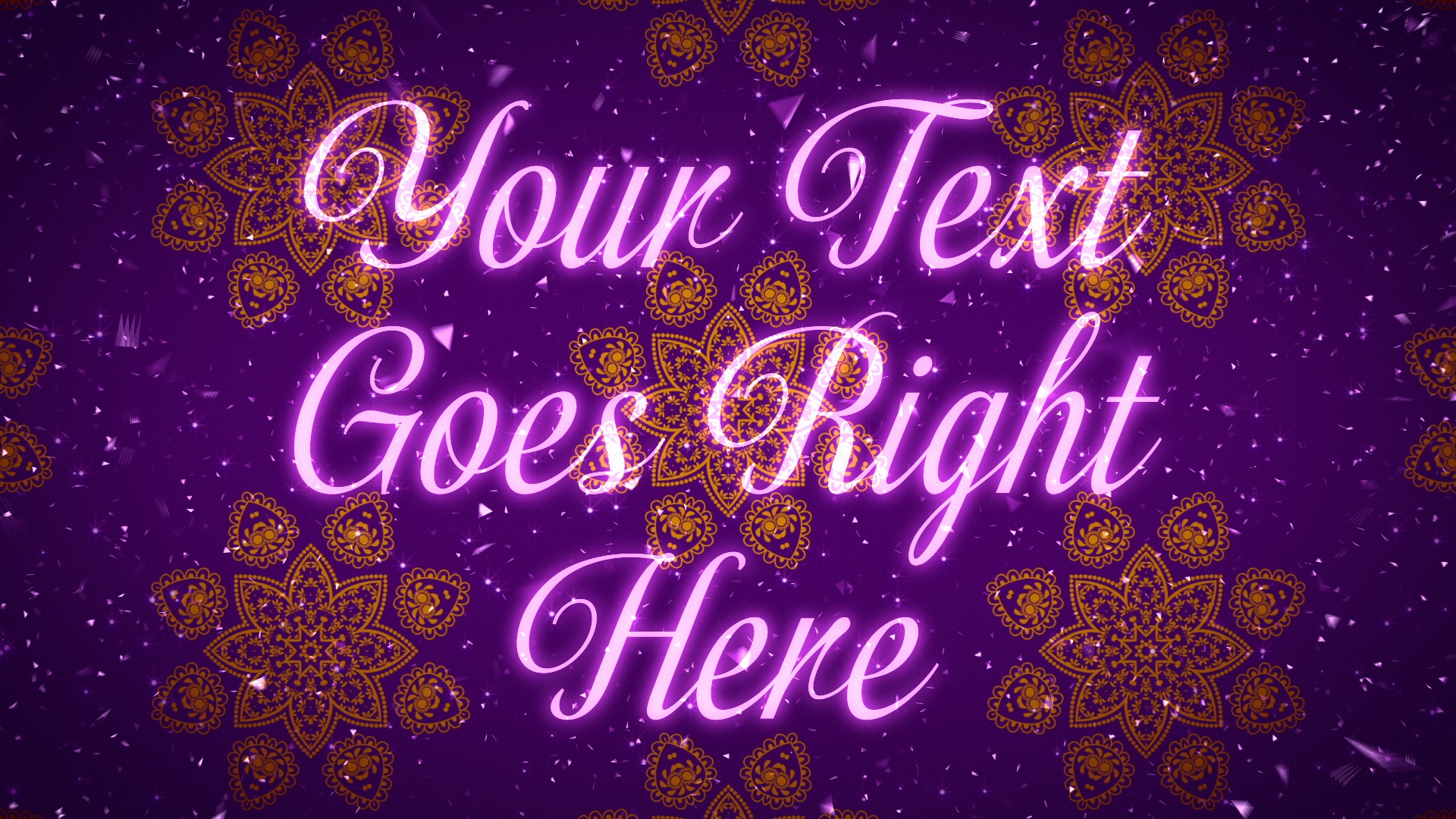 Mehndi Kaleidoscope | Custom logo animations and video loops for mobile ...