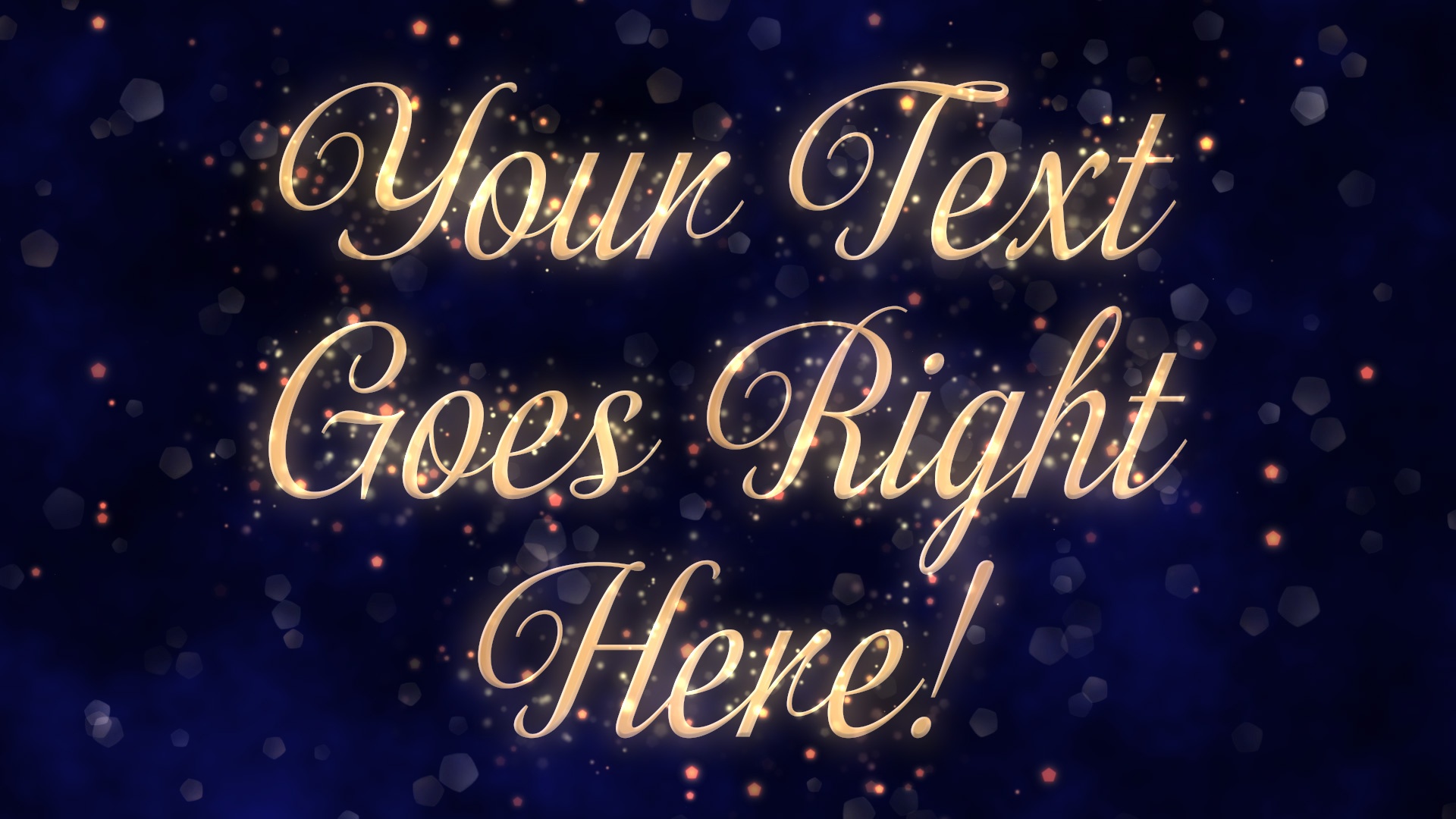 Sparkling Script Text | Custom logo animations and video loops for ...