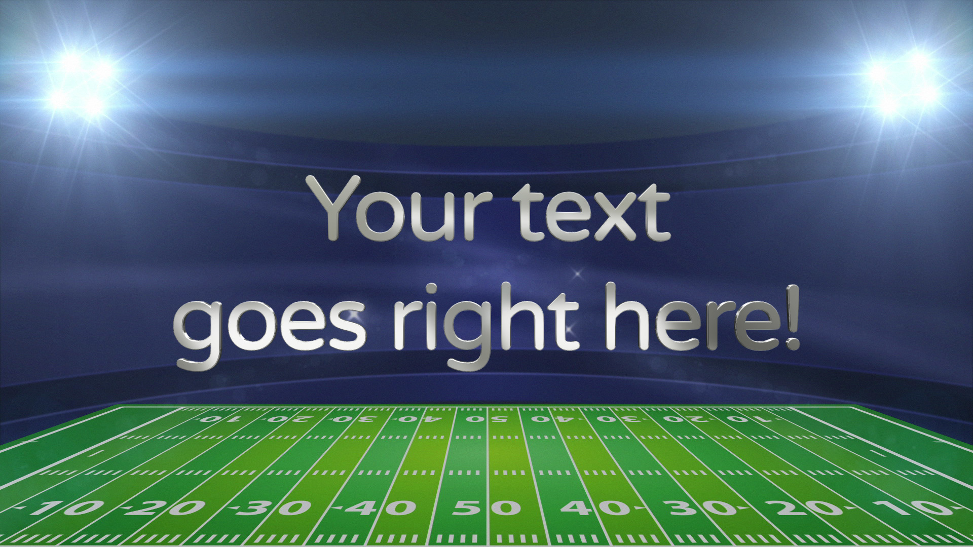 American Football Text | Custom logo animations and video loops for ...